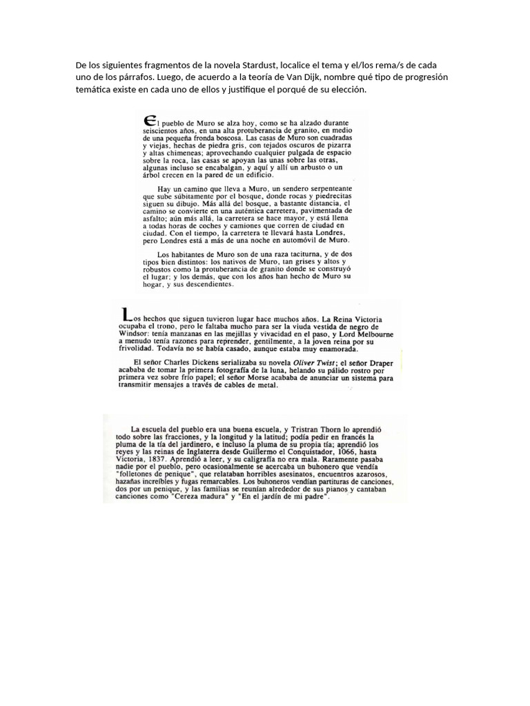 Ejercicios Progresión Temática | PDF