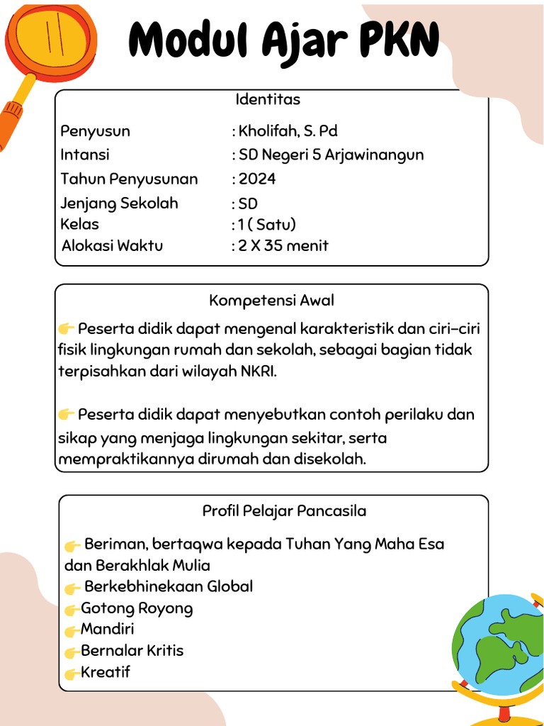 Modul Ajar Kholifah (PKN) | PDF