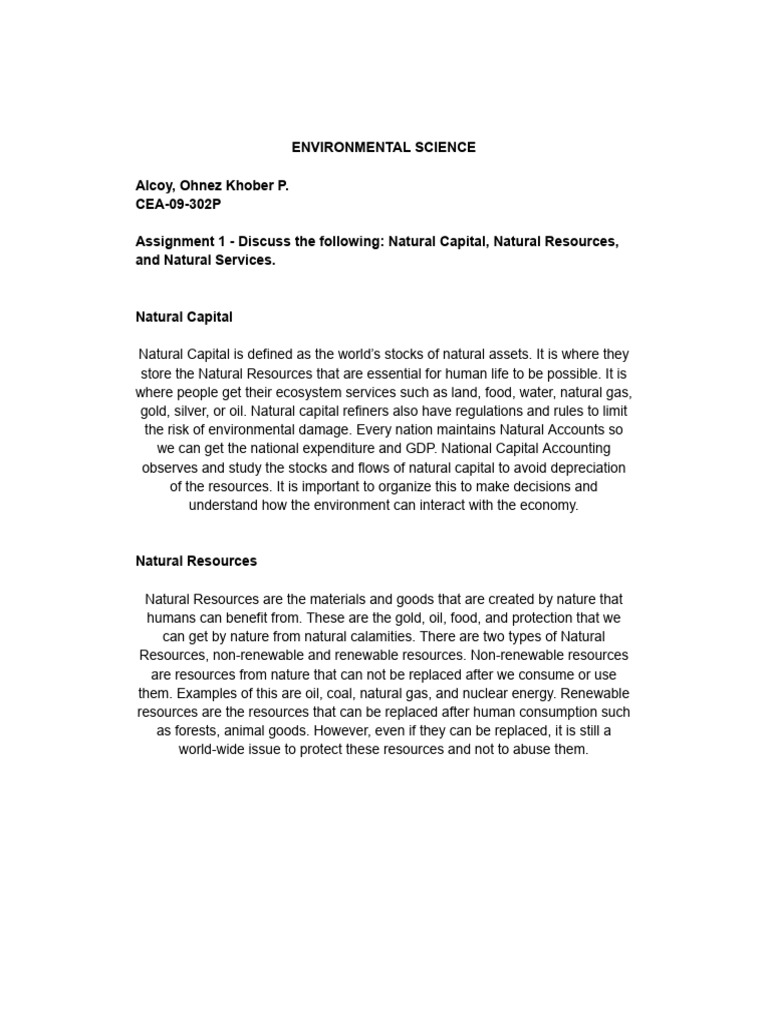 Environmental Science | PDF