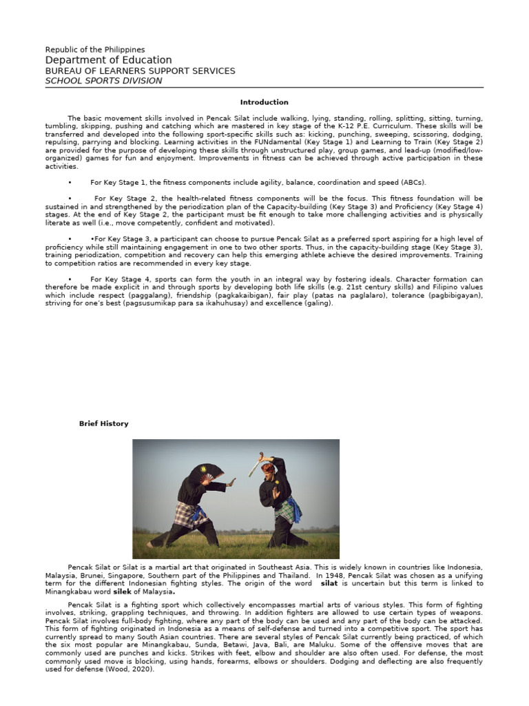 REVISED Pencak Silat Sports Manual | PDF