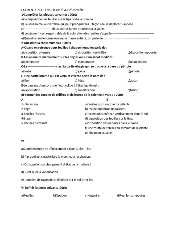 Examen de Sces Exp | PDF