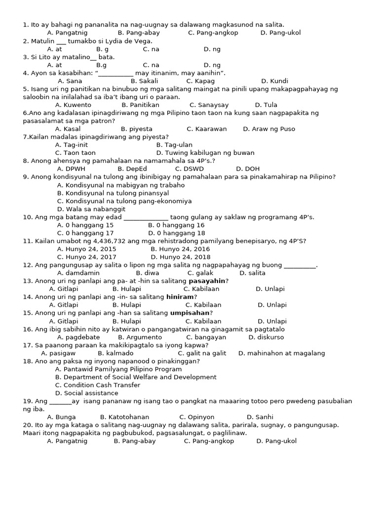 Fil Summative q3 Print | PDF