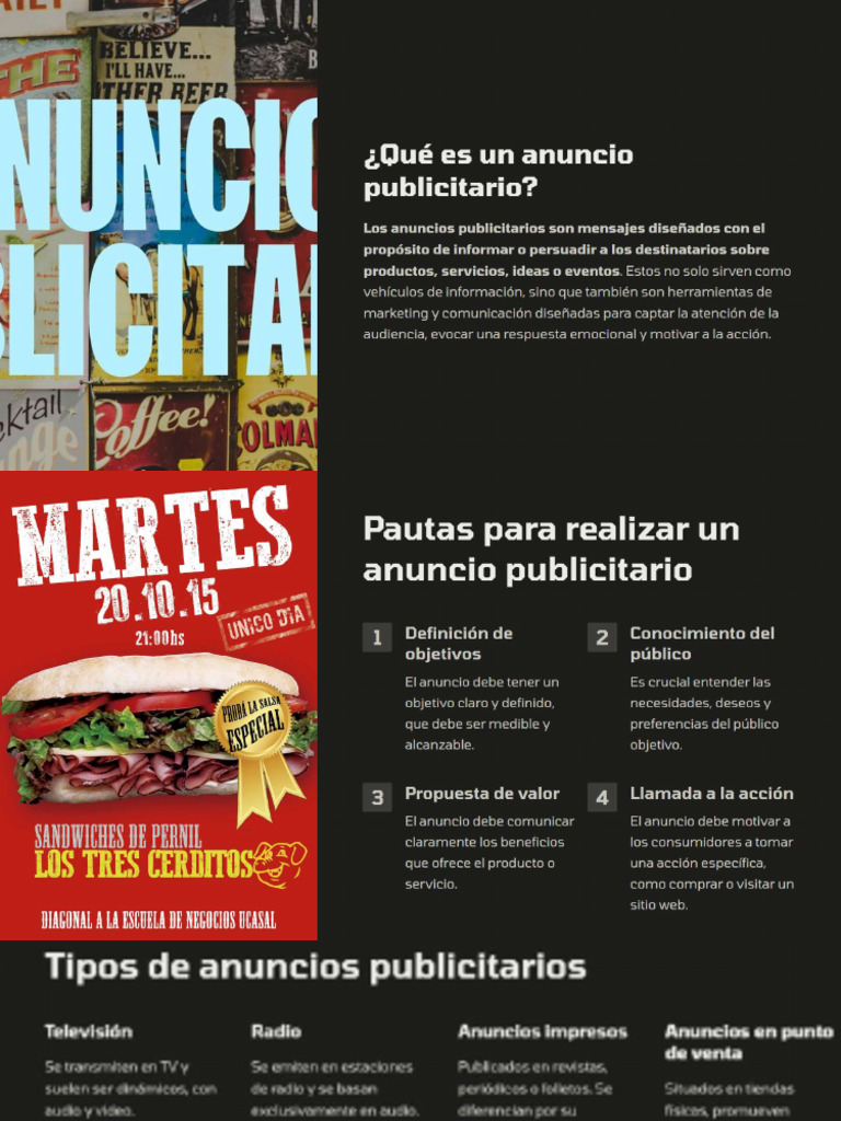 Anuncio Publicitario - Castellano | PDF