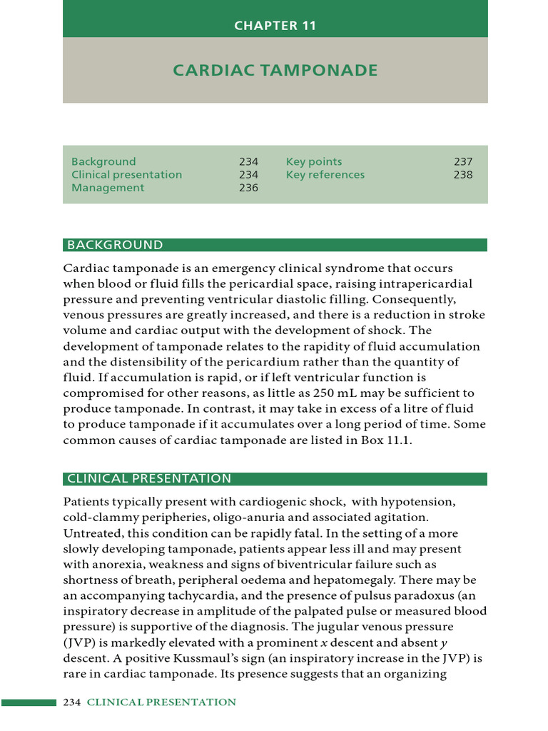 Cardiac Tamponade - 24 - 09 - 24 - 08 - 02 - 24 | PDF