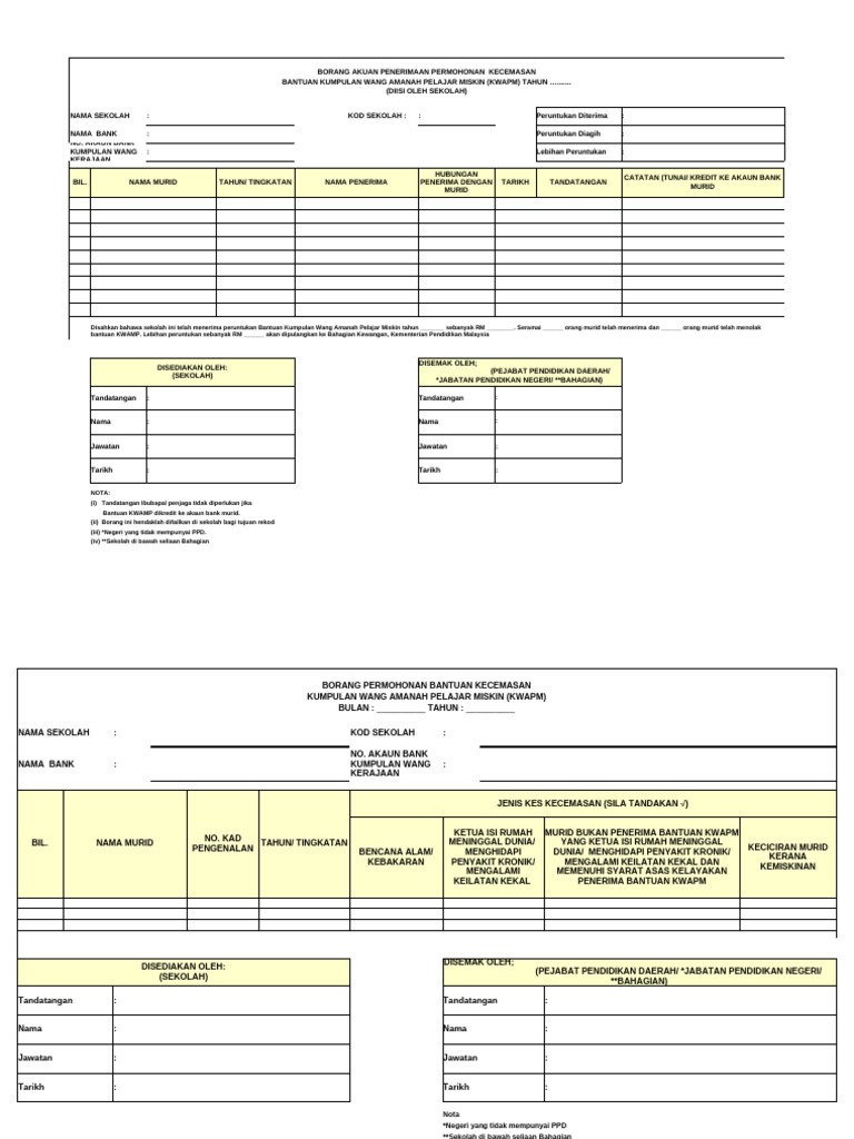Borang Kwapm 2024 | PDF