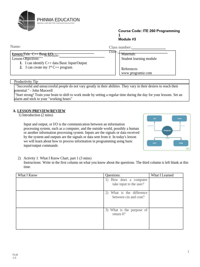 ITE 260 Student - S Guide Day 3 | PDF