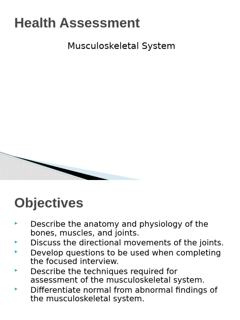 Musculoskeletal System | PDF