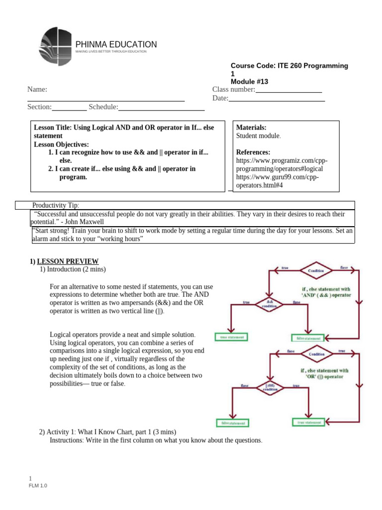 ITE 260 Student - S Guide Day 13 | PDF