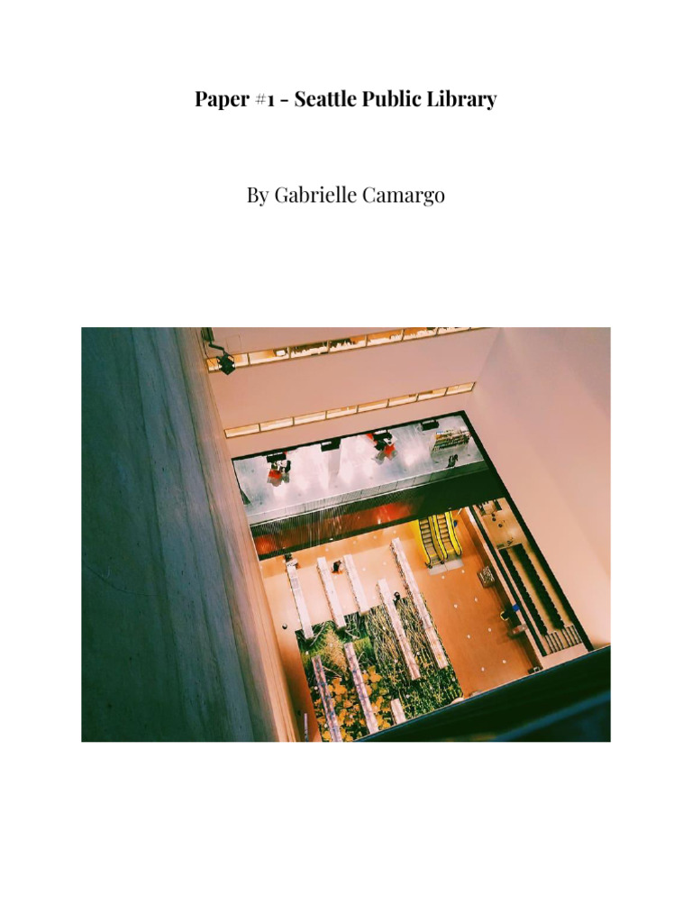 Paper #1 - Seattle Public Library | PDF