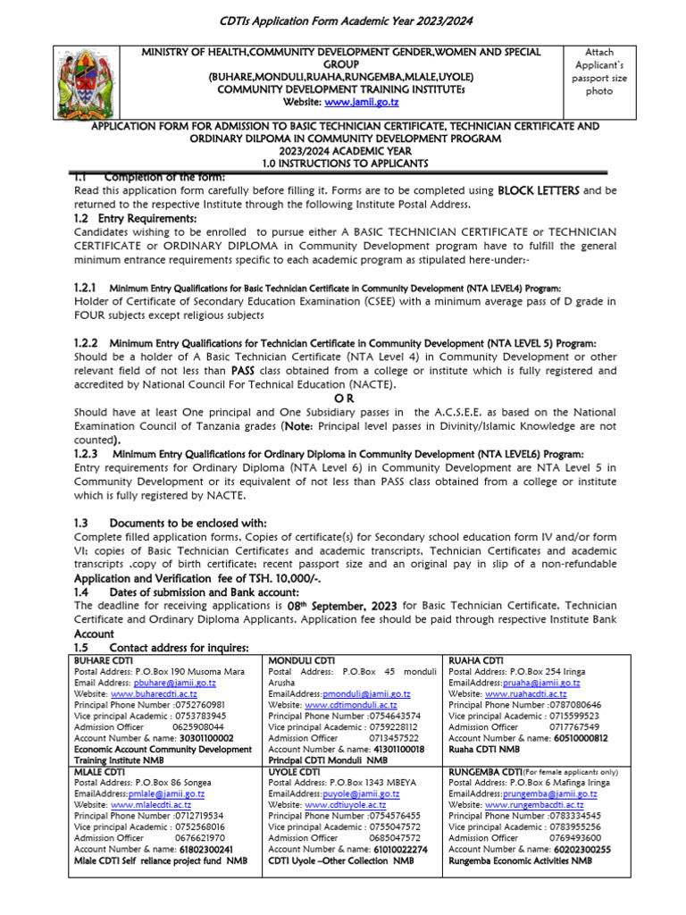 sw1685085997-CDTIs - Application - Form 2023-2024 | PDF | Diploma | Academic Degree