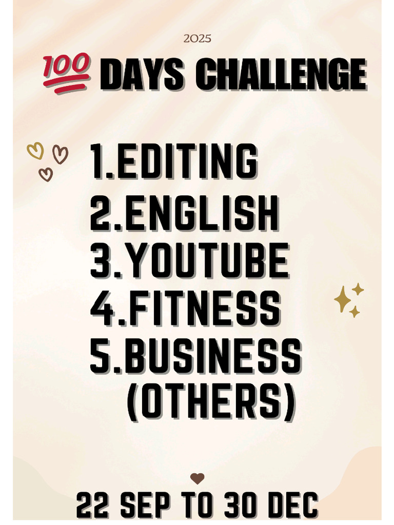 100days Challenge | PDF