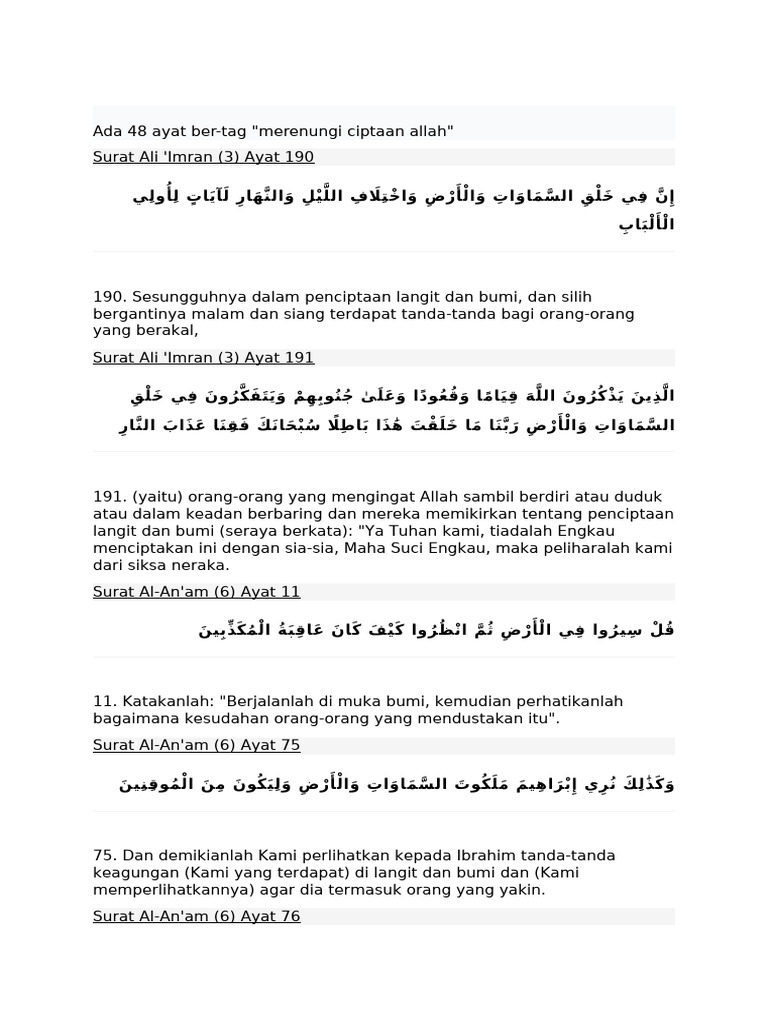 Ada 48 Ayat Ber | PDF
