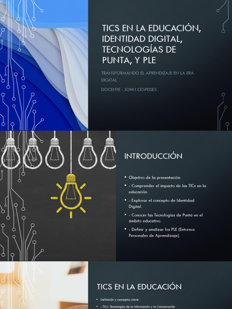 TICs en La Educación, Identidad Digital y Etc | PDF | Tecnología de ...