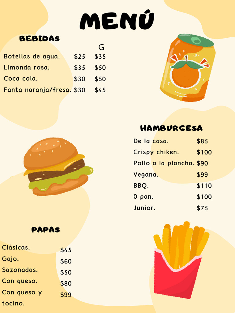 Menu de Tarea | PDF