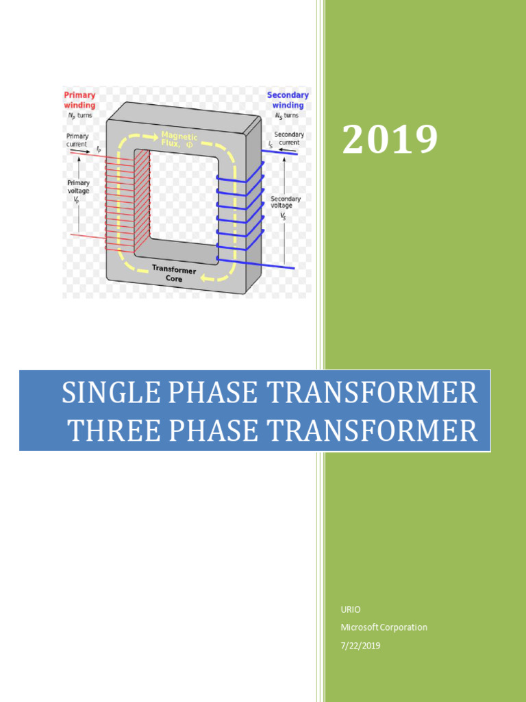 Single Phase Transformer Ed | PDF