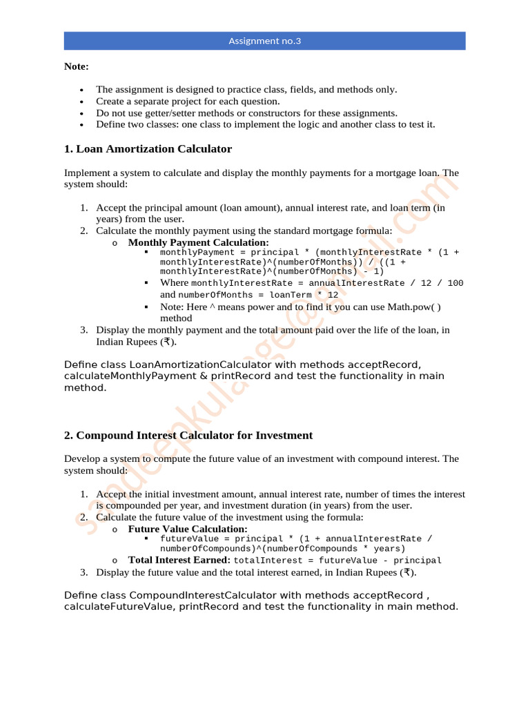 Assignment No. 3 | PDF