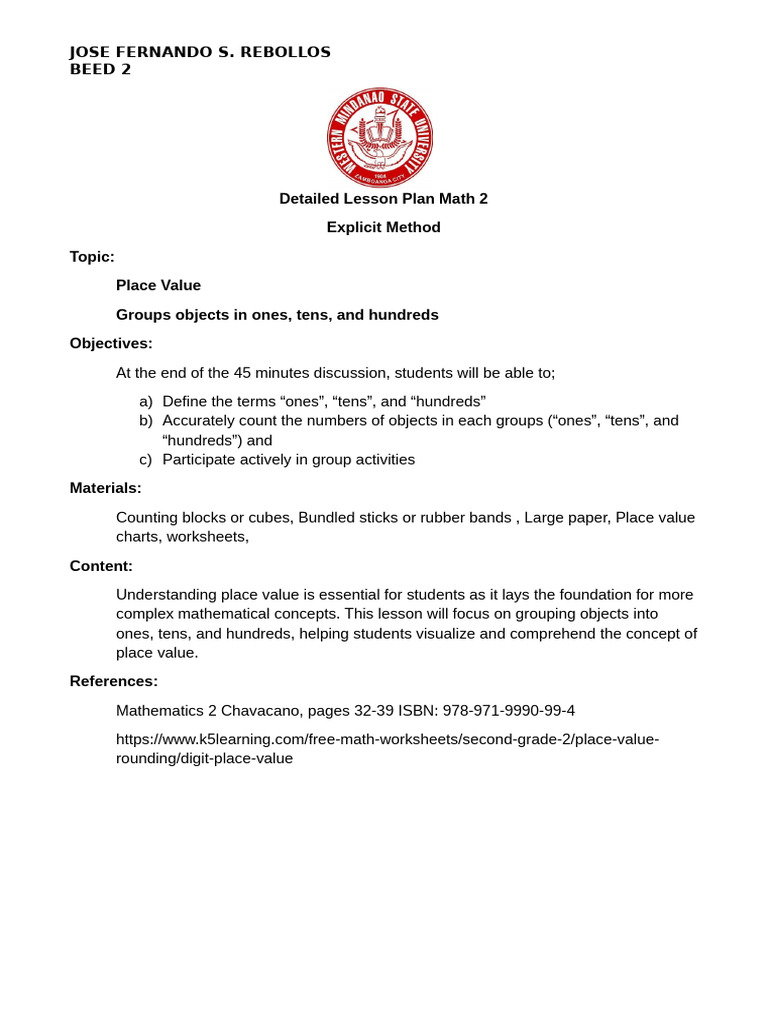 Math 2 | PDF | Teaching Methods & Materials | Art