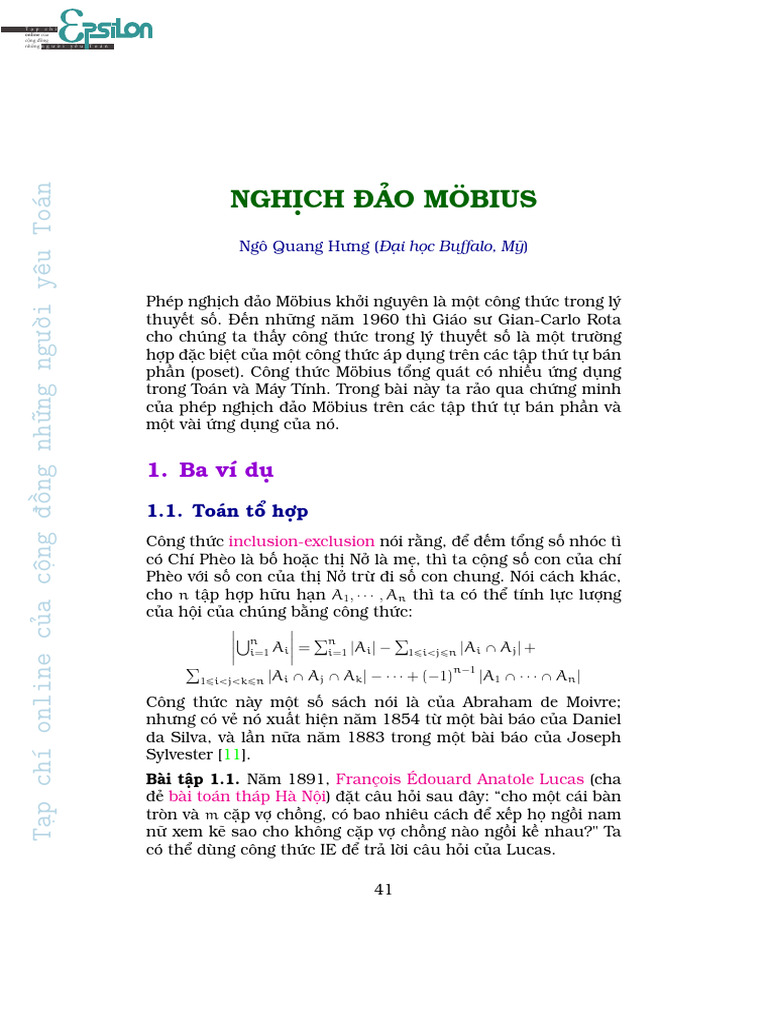 Nghịch Đảo Mobius - 1469485 | PDF