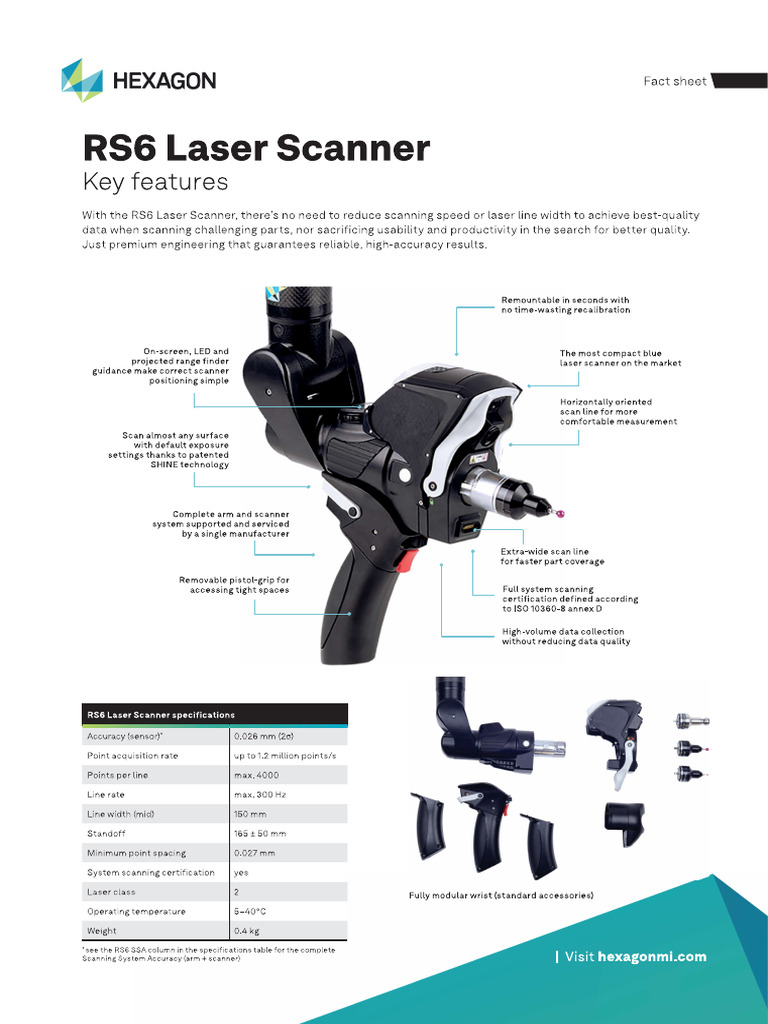 Laser Scanner RS6 HEXAGONMI 4 | PDF