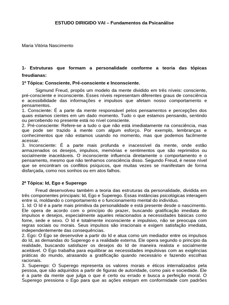 Estudo Dirigido VAI 240908 220225 | PDF