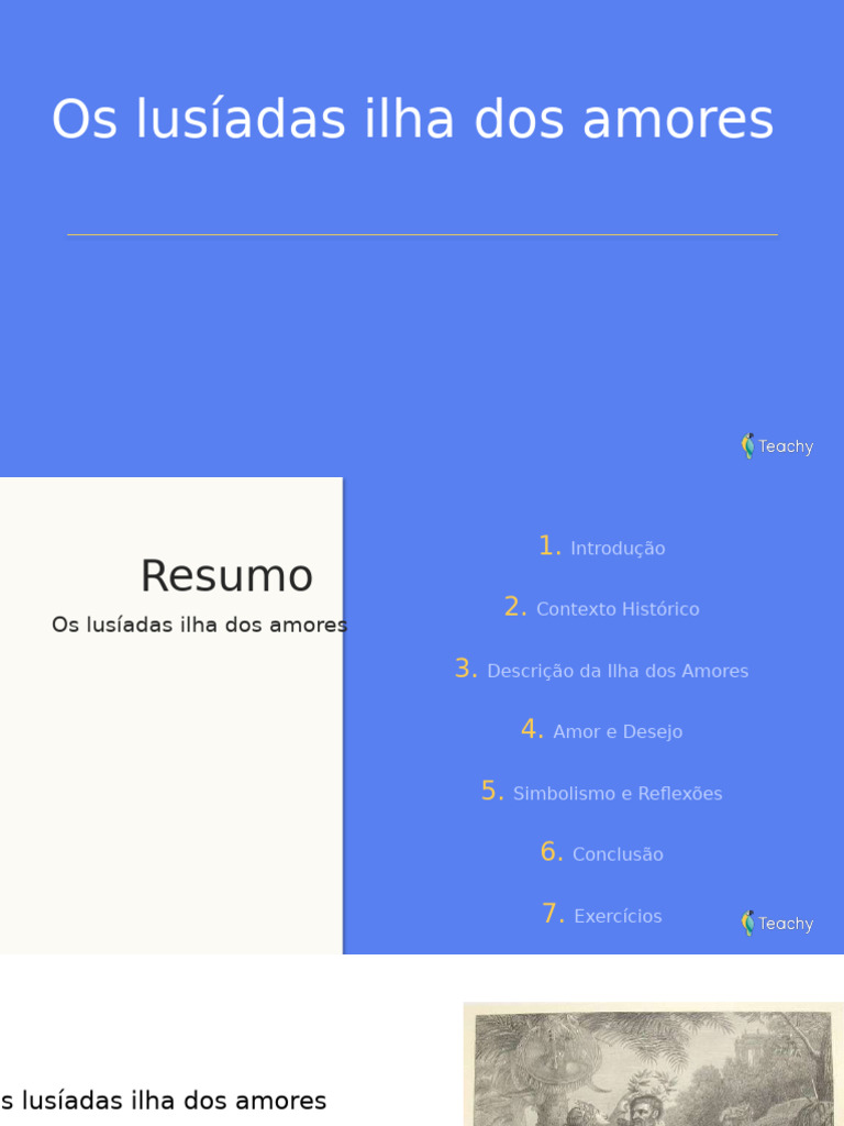 Slide Os Lus Adas Ilha Dos Amores | PDF