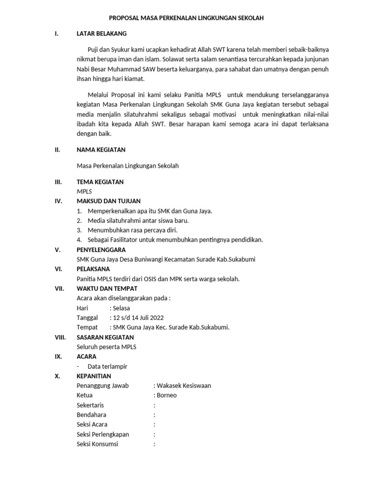 MPLS SMK Guna Jaya 2022 | PDF