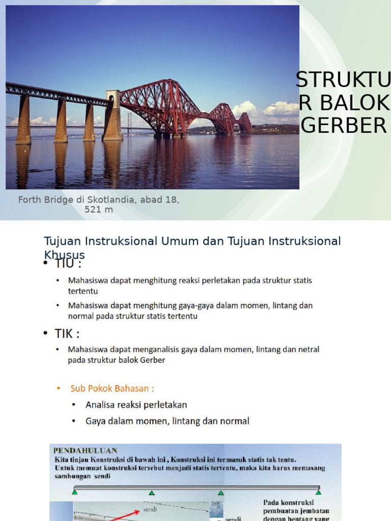 Struktur Balok Gerber | PDF