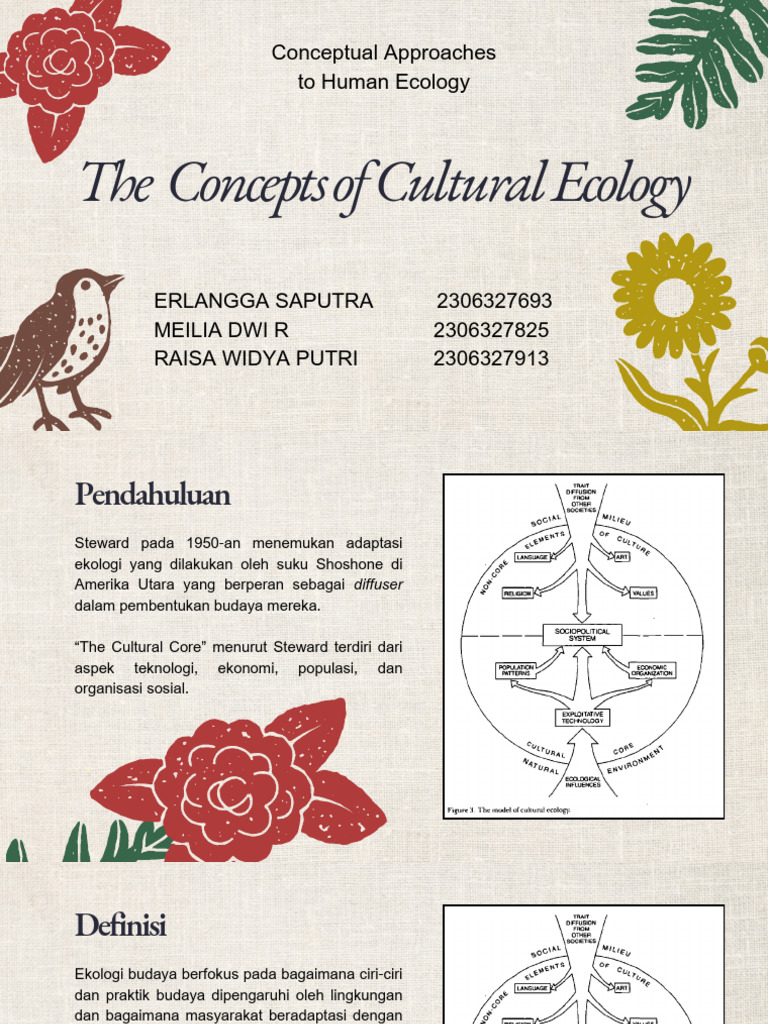 The Concept of Ecology Cultural | PDF
