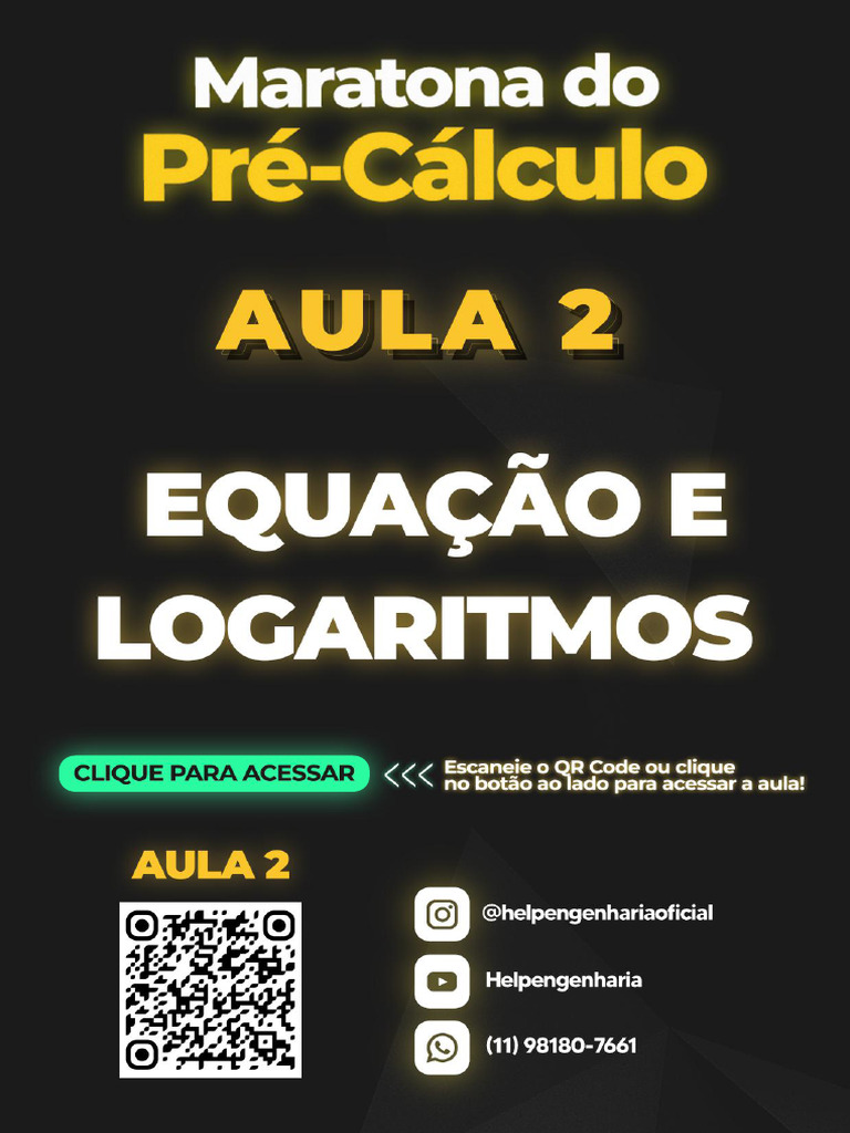 Material Aula 02 - Maratona Do Pré-Cálculo | PDF