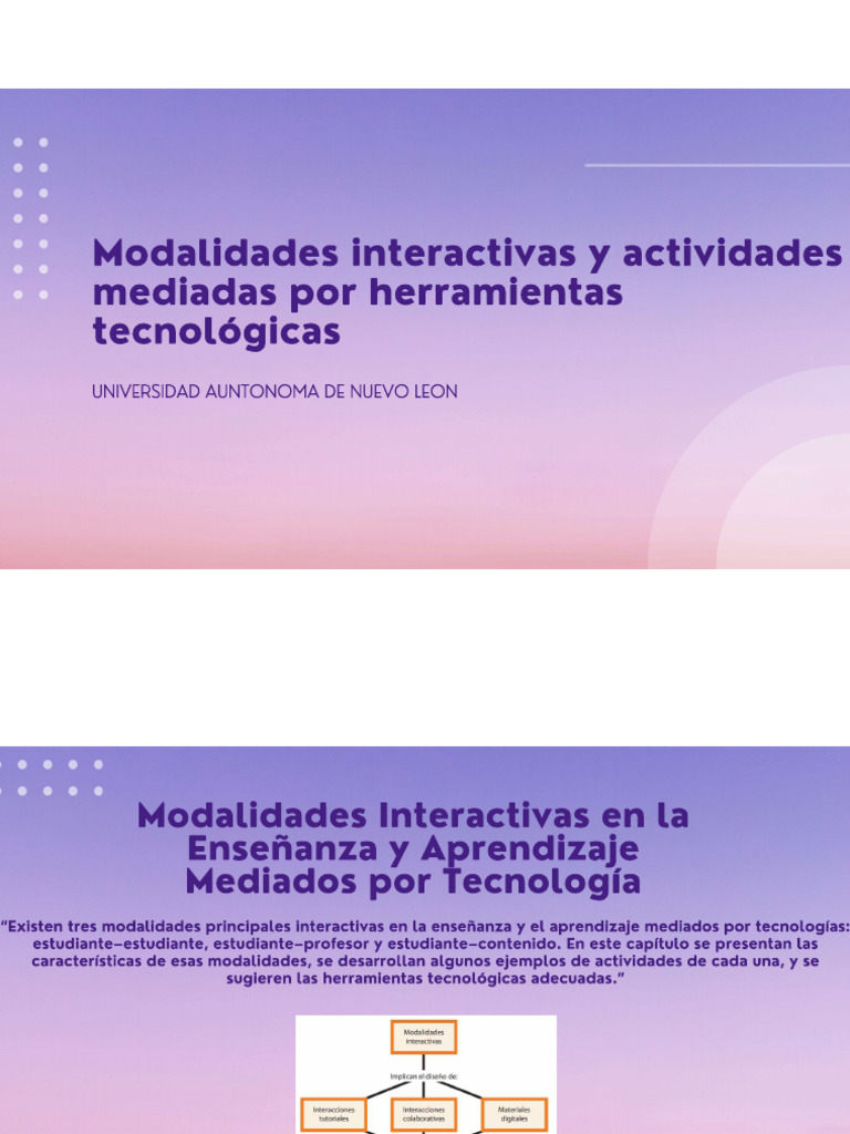 Cap4.modalidades Interactivas y Actividades | PDF