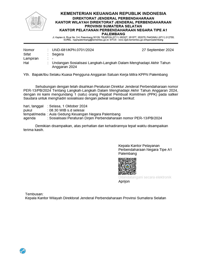 Und 681 Sosialisasi Llat PPK | PDF