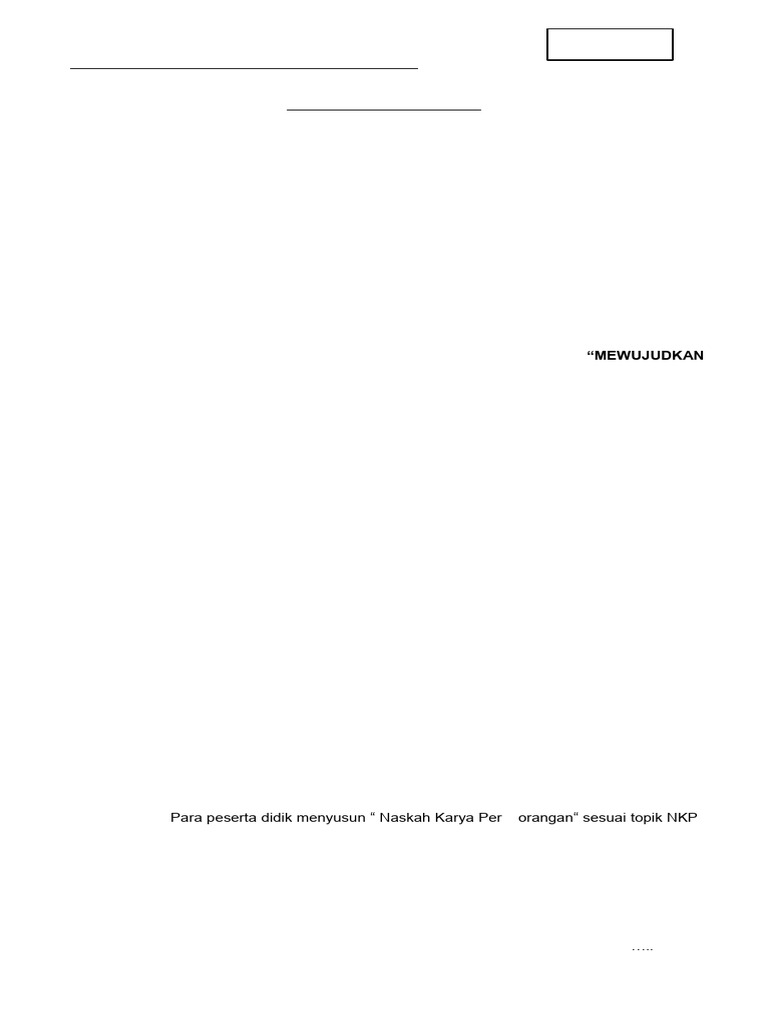 Lembar Penugasan NKP 2 Sespimma Angk. 72 T.A. 2024 | PDF