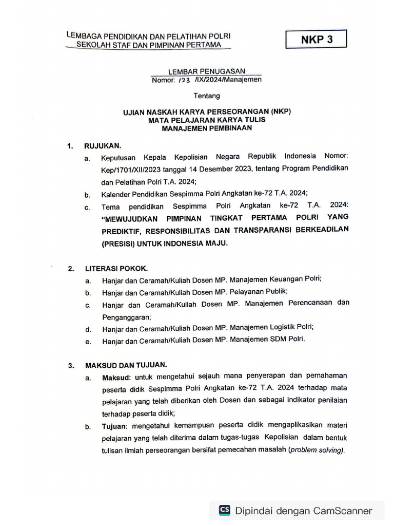 Lembar Penugasan NKP 3 | PDF