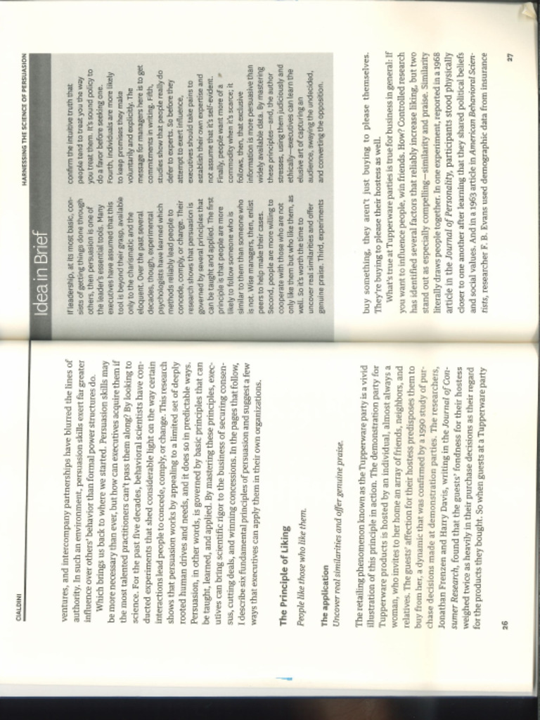 Cialdini Idea in Brief | PDF