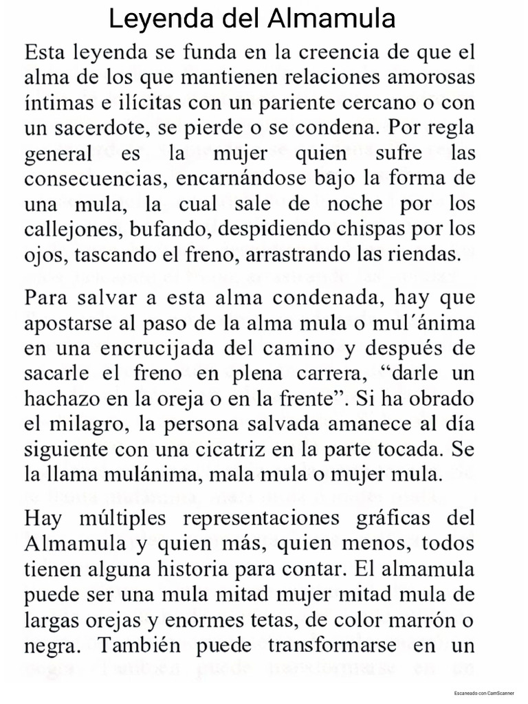 Almamula Leyenda | PDF