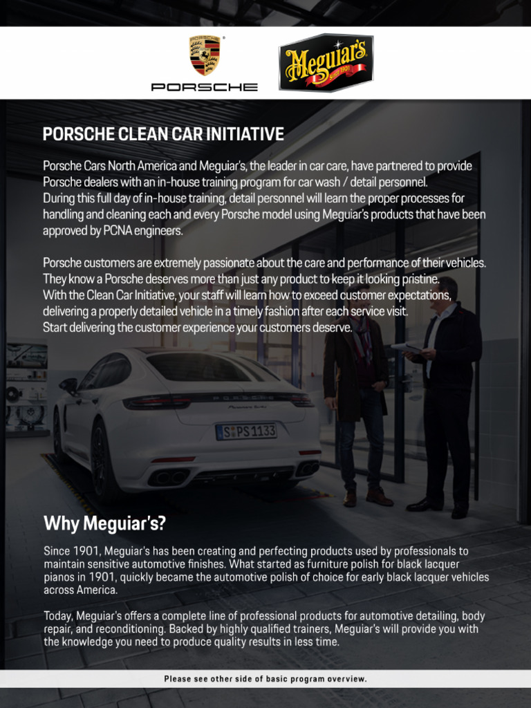 Porsche Clean Car Initiative Promo | PDF