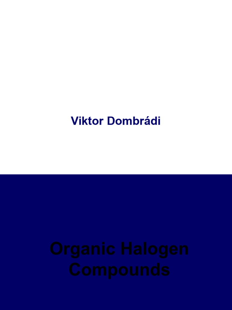 4 Halogen Compounds, Alcohols and Phenols | PDF