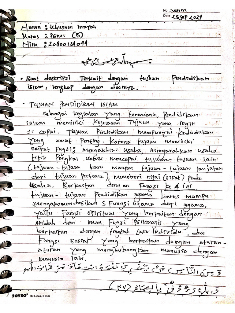 Khusnul Inayah - 20800124044 | PDF