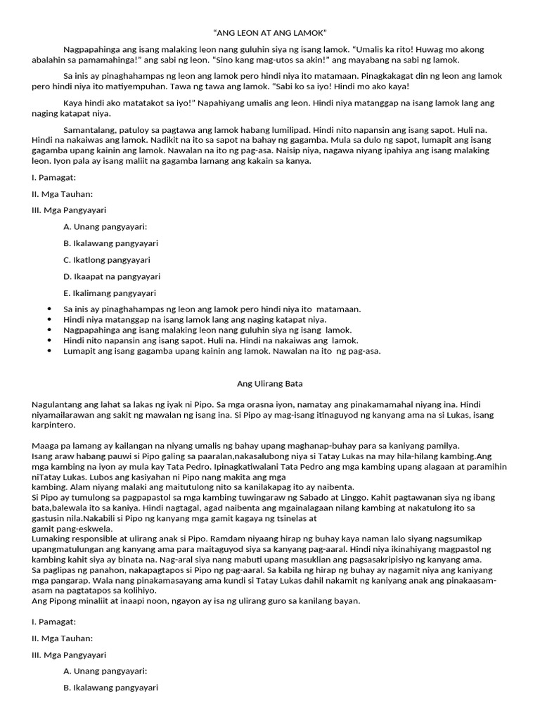 Filipino 6 Q1-W3 - D3 | PDF