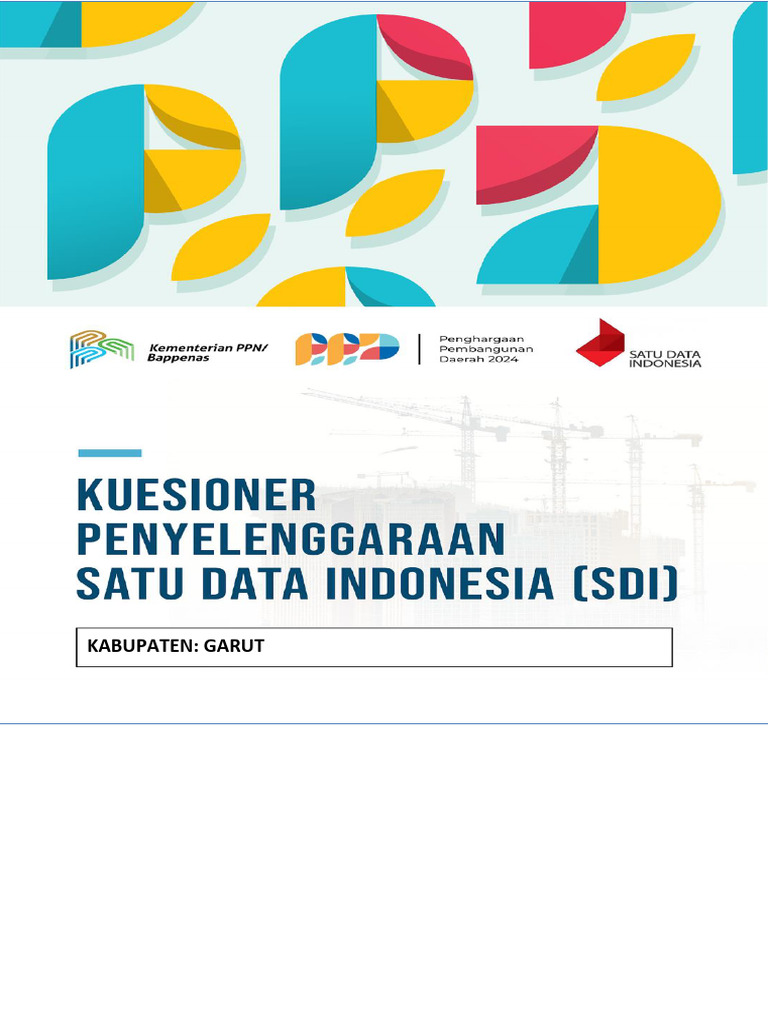 Kuesioner - Satu - Data - Indonesia - Kabupaten Garut | PDF