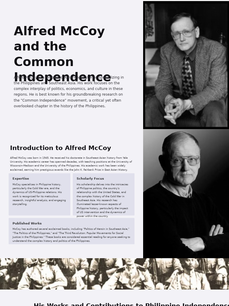 Alfred McCoy and The Common Independence | PDF