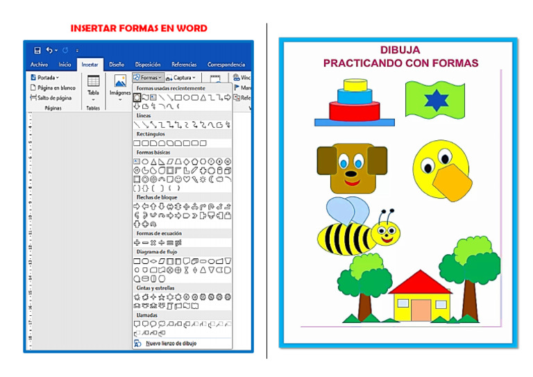 Insertar Formas en Word | PDF