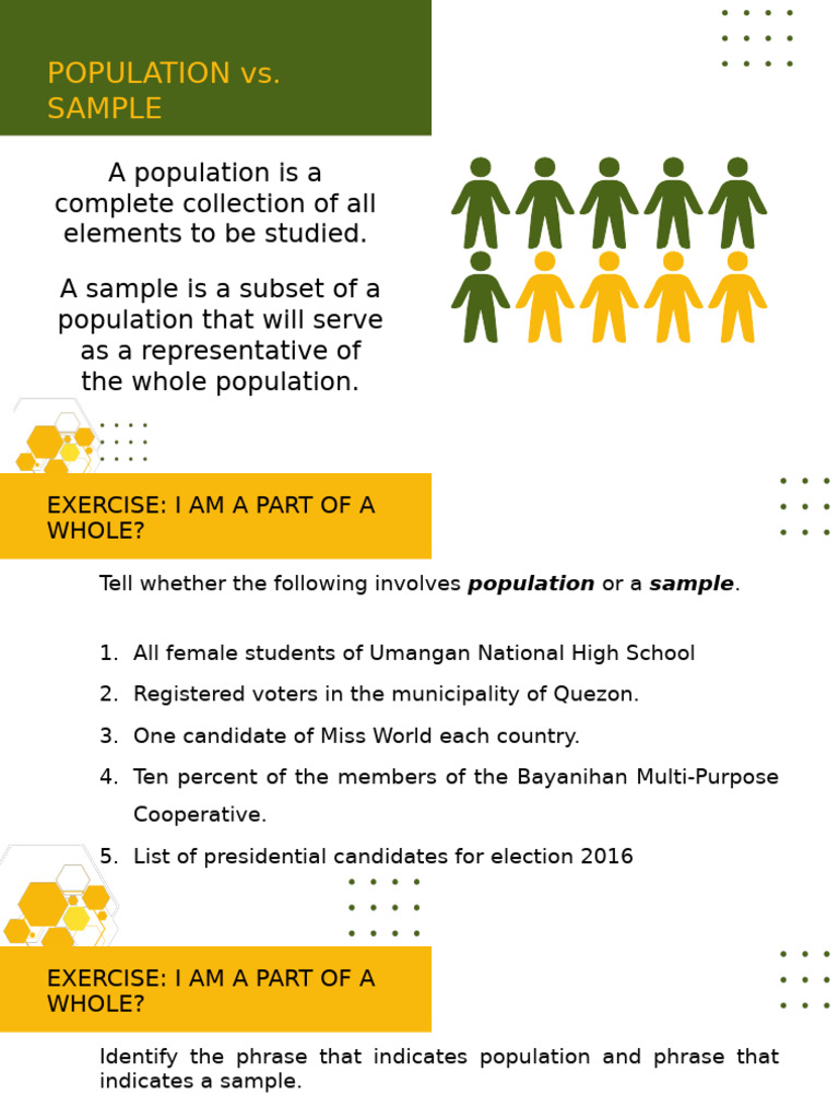 Sample vs. Population | PDF