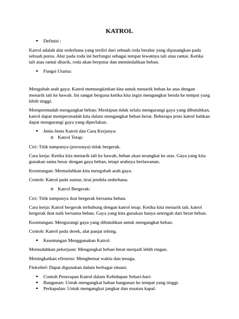 Katrol Kelas 8 | PDF | Sains & Matematika