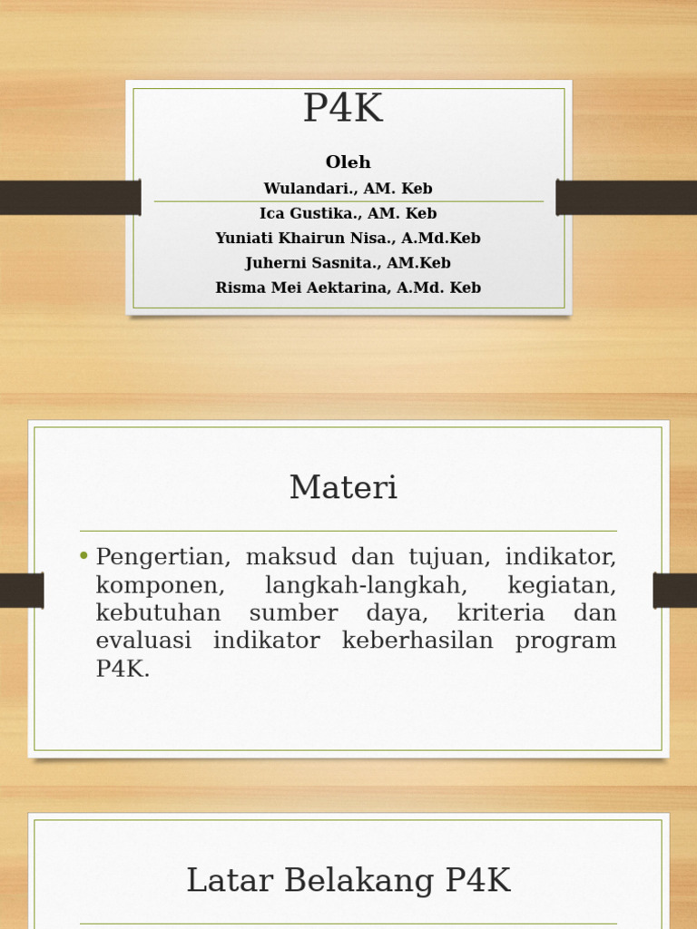 P4K Amp Ibu 2024 | PDF