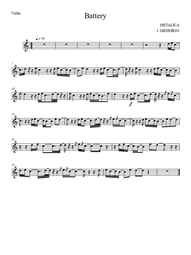 BATTERY - Violin | PDF