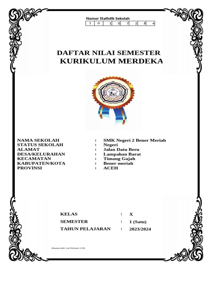 Daftar Nilai Kurikulum Merdeka | PDF Daftar Nilai Kurikulum Merdeka | PDF