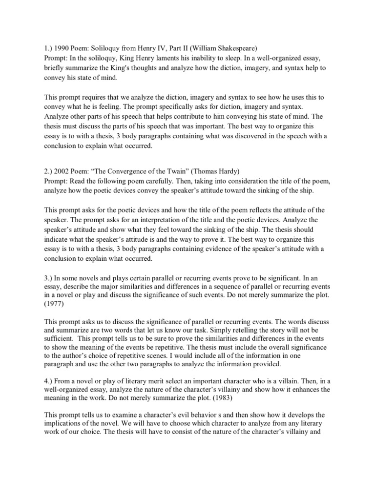 Prompt Analysis | PDF