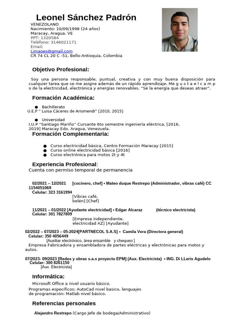 Curriculum Leo 2024 | PDF