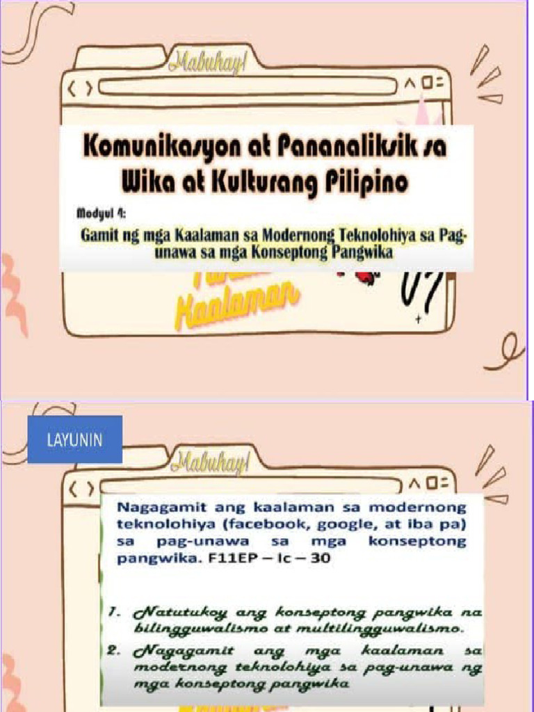 Kaalaman Sa Modernong Teknolohiya Sa Wika 1 | PDF